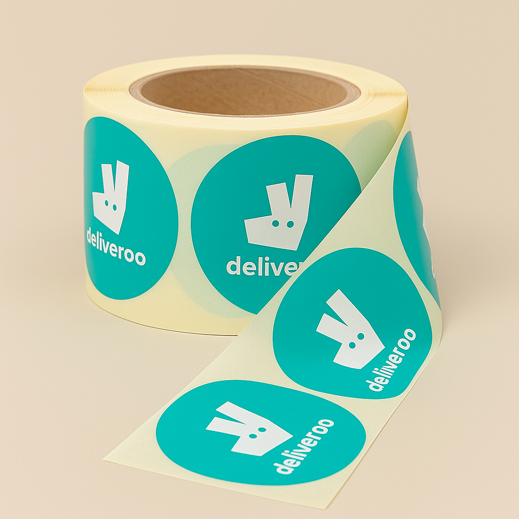 Adesivi Rotondi Deliveroo — Deliveroo Packaging Italy