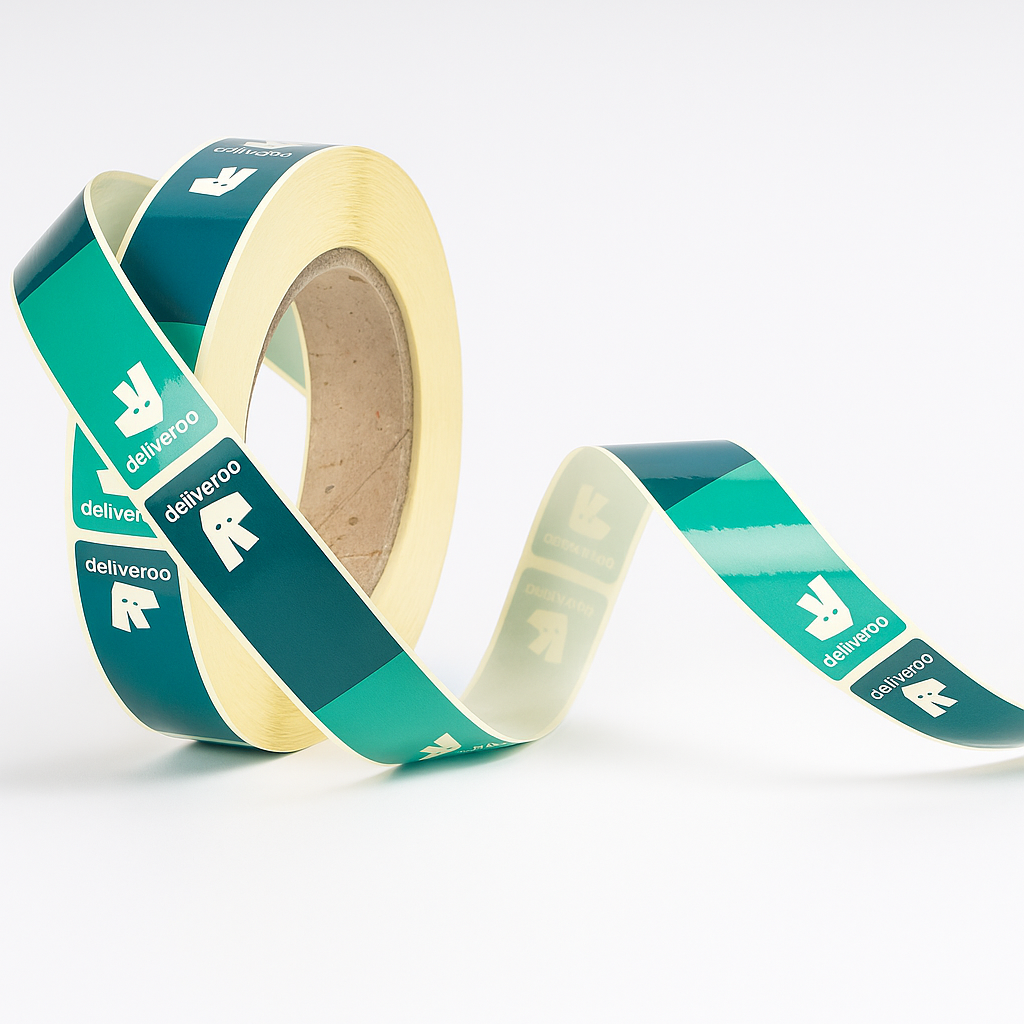 Adesivi Rettangolari Deliveroo — Deliveroo Packaging Italy